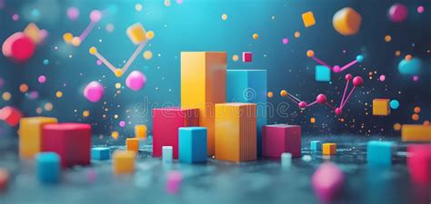 Vibrant Data Representation Through 3d Graphical Elements For Effective Marketing Analysis Tools