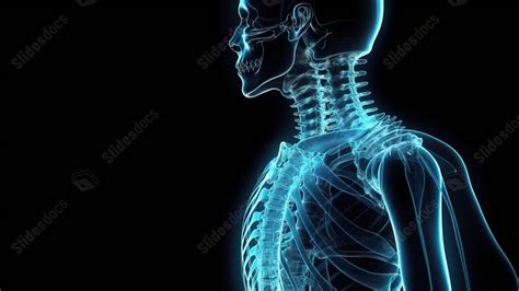 Blue Bone Structure And Human Anatomy Powerpoint Background For Free Download Slidesdocs