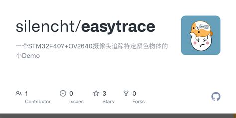 Github Silencht Easytrace 一个stm32f407 Ov2640摄像头追踪特定颜色物体的小demo