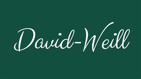 David In Cursive