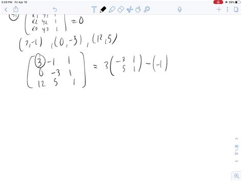 solved determinants are used to show that three points lie on the same