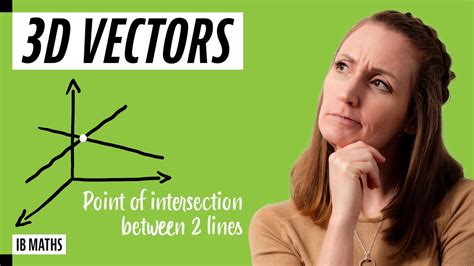How To Find The Point Of Intersection Of Two Lines In 3d Space Youtube