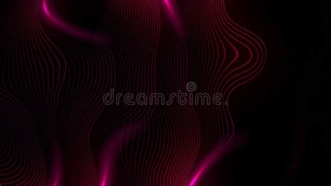 Purple Pink Minimal Wavy Lines Abstract Futuristic Tech Motion