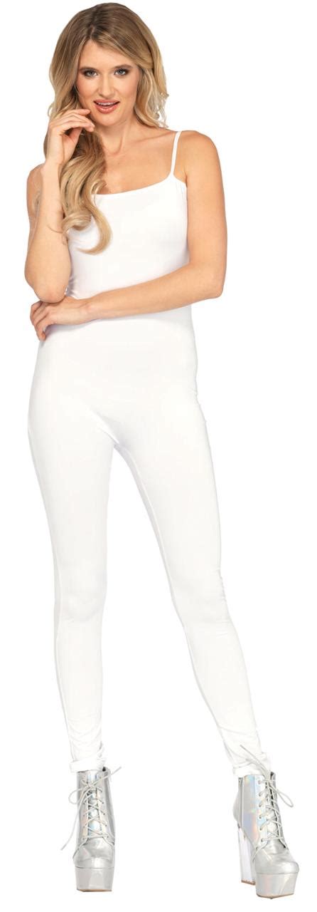 Basic Unitard White Adult Costume Fancydresshire Com Au