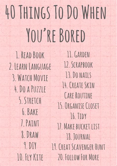 40 Thing To Do When Youre Bored What To Do When Bored Things To Do When Bored Things To Do