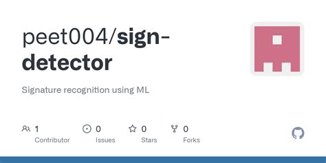 GitHub Peet004 Sign Detector Signature Recognition Using ML