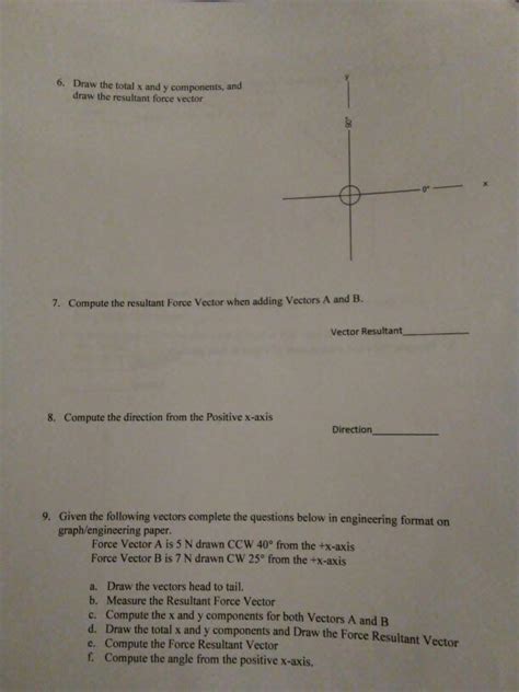 Solved Draw The Following Vectors Using The Given Chegg