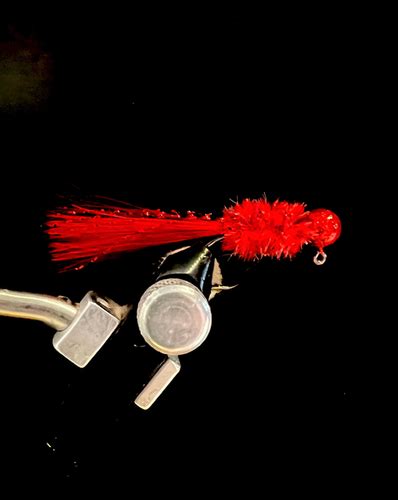 Ruby Red Hair 64 Crappie Killer Jigs