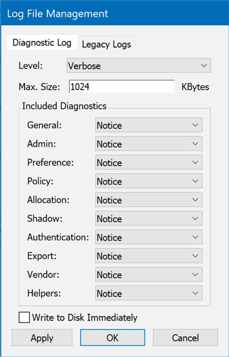 Sassafras Help — Log File Management