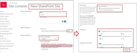 how to create a subsite in sharepoint