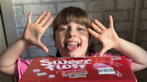 Делаем сладкую вату Аппарат для сладкой ваты из детского мира Youtube