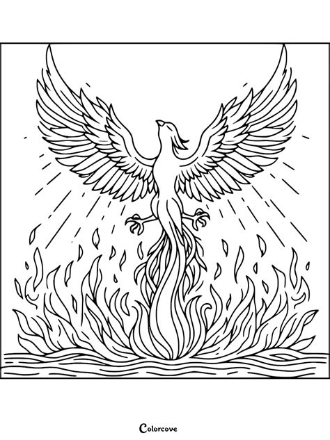 Phoenix Coloring Pages