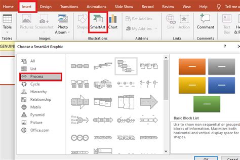 How To Create A Flowchart In Powerpoint Smartart With Templates