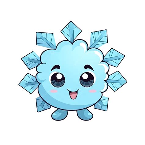 귀여운 눈송이 캐릭터 만화 눈송이 겨울 추운 Png 일러스트 및 이미지 에 대한 무료 다운로드 Pngtree