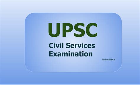 UPSC Civil Services Exam 2025 Apply For UPSC CSE IAS IPS IFS IRTS Recruitment At Upsc Gov In