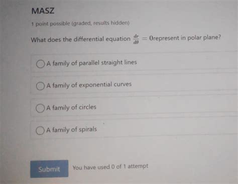 Solved Masz 1 Point Possible Graded Results Hidden What Does The