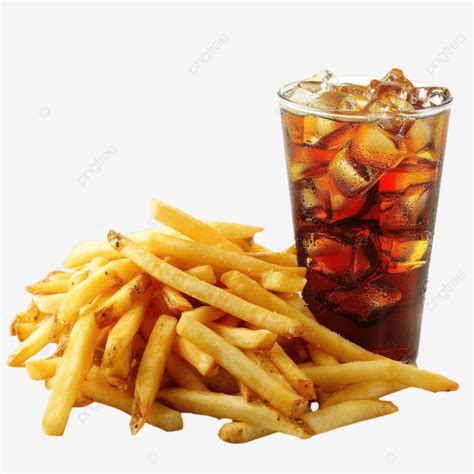 감자튀김과 탄산음료 패스트푸드 감자 튀김 탄산 음료 마시다 Png 일러스트 및 이미지 에 대한 무료 다운로드 Pngtree