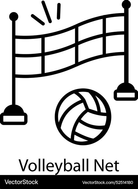 Volleyball Net Royalty Free Vector Image VectorStock