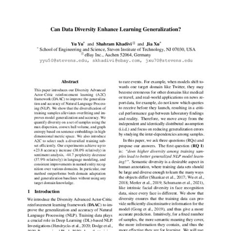 Can Data Diversity Enhance Learning Generalization Acl Anthology