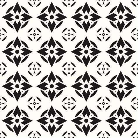 Vector Geometric Abstract Seamless Monochrome Pattern Texture Background 9650154 Vector Art At