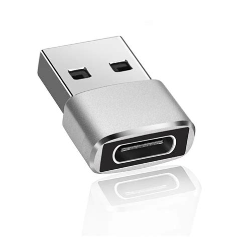 跨境专供usb Typec To Typea转接头 铝合金材质usb转type C转接头 花瓣网