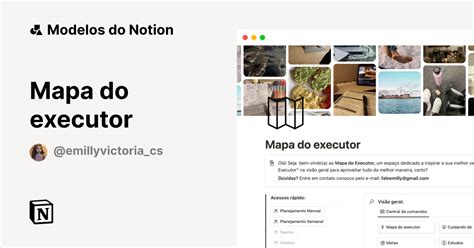 Mapa Do Executor Modelo Por Emilly Vitória Marketplace Do Notion