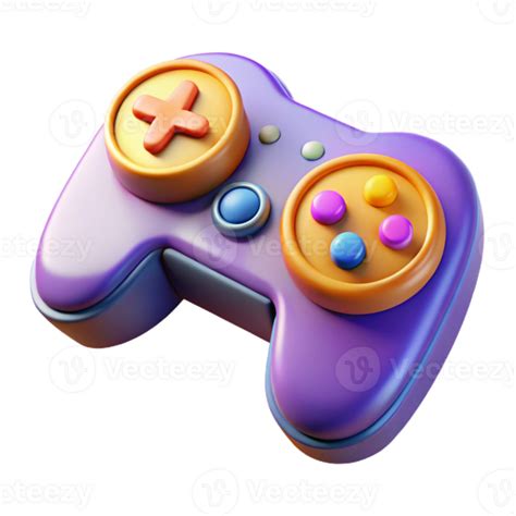 Elegant Contemporary Game Controller Buttons Isolated With Colorful Design Original 57436711 Png