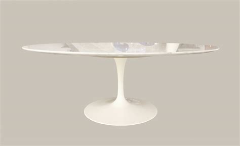 Table Basse Knoll Marbre Blanc 2 Galerie Yvan Royer