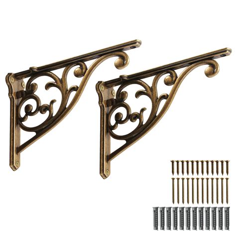 Khtumeware Ornate Decorative Shelf Brackets 5x35 Inch