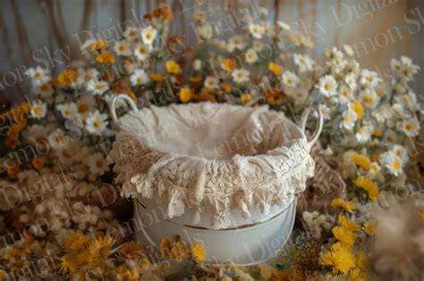 Spring Bucket Digital Background Lsp Actions By Lemon Sky