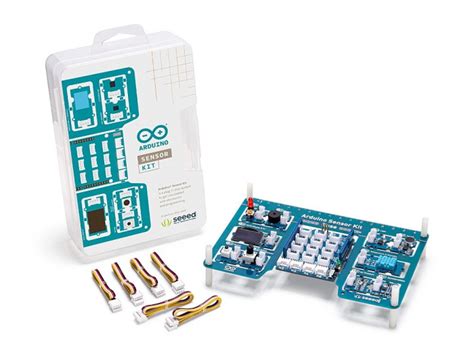 Arduino Sensor Kit Incl Grove Base Shield And 10 Modules Kiwi Electronics