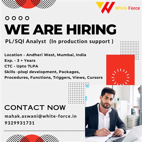 White Force Group On Linkedin Plsql Sql Oracle Sqlserver Database