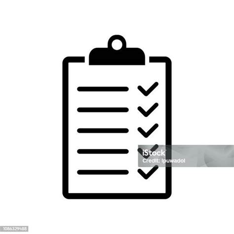 검사 목록 아이콘 플랫 스타일 배경에 고립입니다 웹 사이트 및 응용 프로그램 디자인에 대 한 검사 목록 표시 기호입니다 0명에 대한 스톡 벡터 아트 및 기타 이미지 Istock