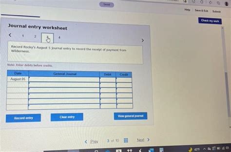 solved mework help save and exit subm check my work exercise