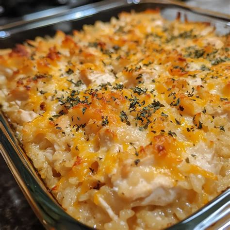 Ultimate Delicious Creamy Hearty Chicken And Rice Casserole