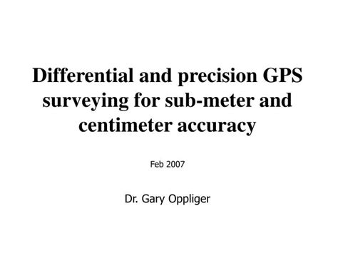 PPT GPS Navigation Mapping And Surveying PowerPoint Presentation Free Download ID