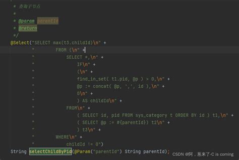 【mysql代码解读】仅通过sql查询树结构的所有子节点 手把手带你解读复杂sql树结构快速查所有子集mysqlsql Csdn博客