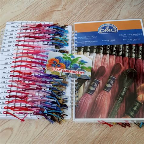 Dmc Floss Color Chart Etsy