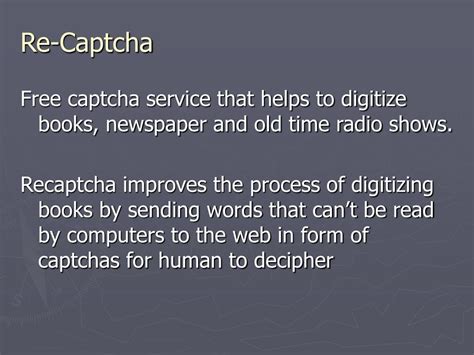 Ppt Captcha Powerpoint Presentation Free Download Id639877