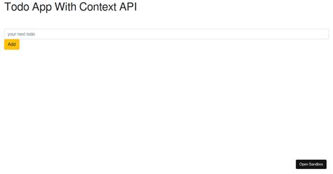 React Codesandbox React Codesandbox