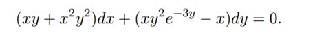 solved the equation below can be made exact by applying the