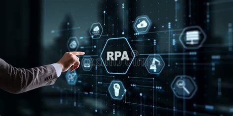 Rpa Robotic Process Automation System Artificial Intelligence Concept