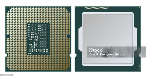 Design Della Cpu Del Chip Perfetto Per Illustrare Concetti Relativi Alla Programmazione Allo