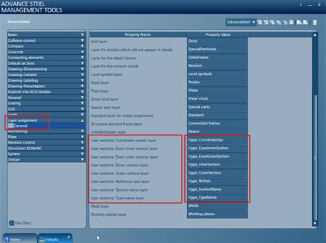 Cannot Generate User Sections No Error Message In Advance Steel