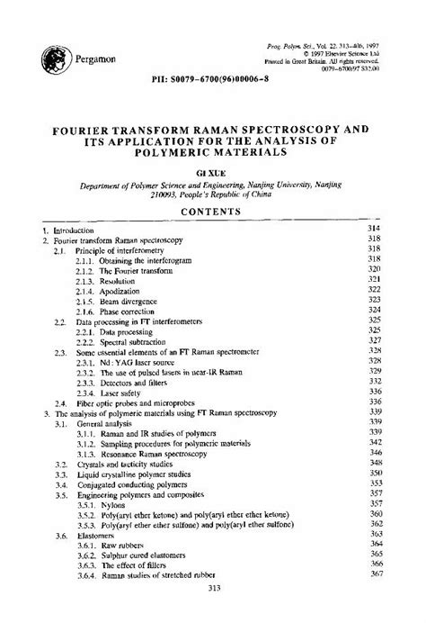 Pdf Rgamon Fourier Transform Raman Spectroscopy And Its Application For The Dokumen Tips