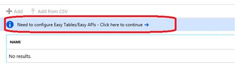 C Azure Mobile Easytables Connection String Stack Overflow
