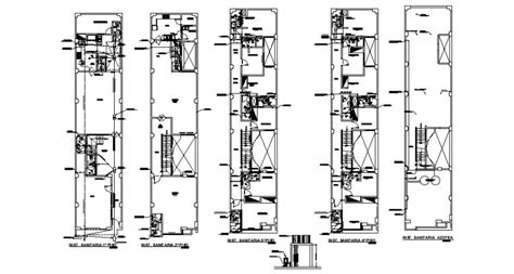 Multi Storey Building Detail Working Plan Layout File In Dwg Format