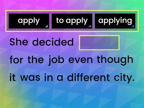 Verb Patterns 2 Completar La Frase