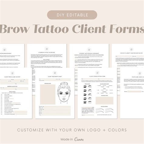 Ombre Powder Brow Consent Form Etsy