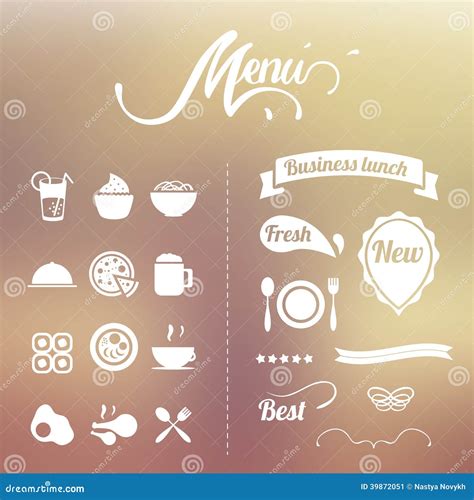 Design Elements Menu Stock Vector Illustration Of Lettuce 39872051